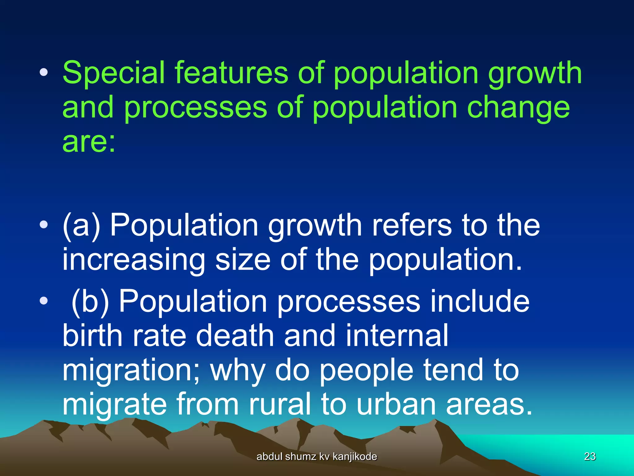 Population, size & growth, class 9 cbse | PDF