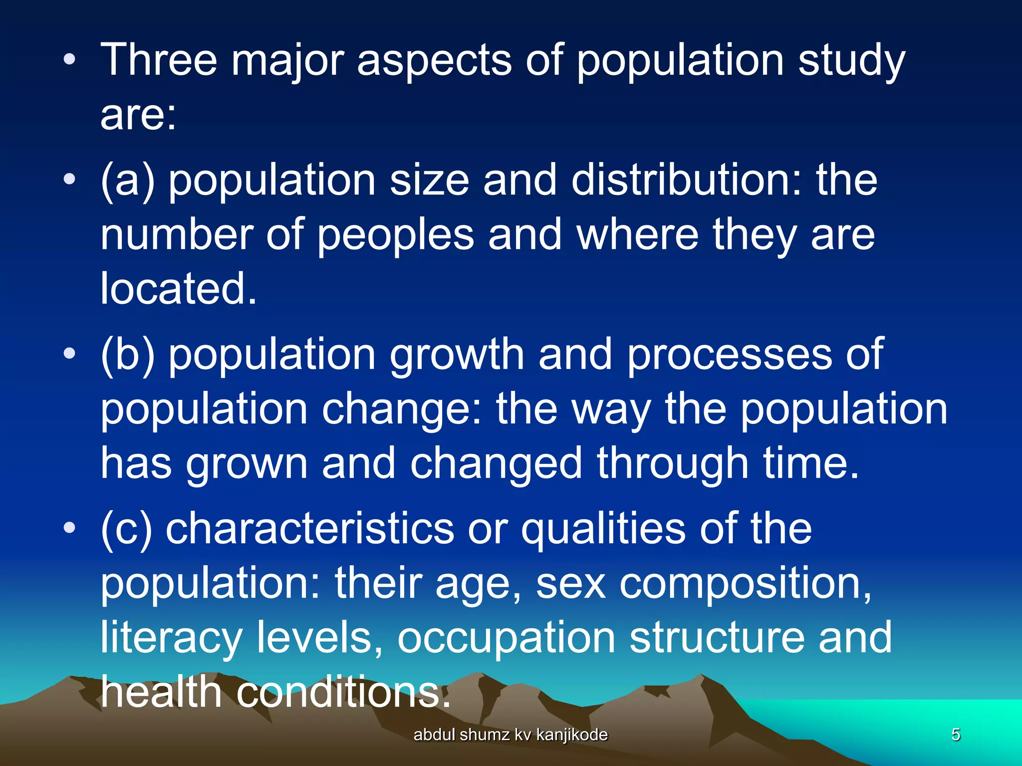 Population, size & growth, class 9 cbse | PDF