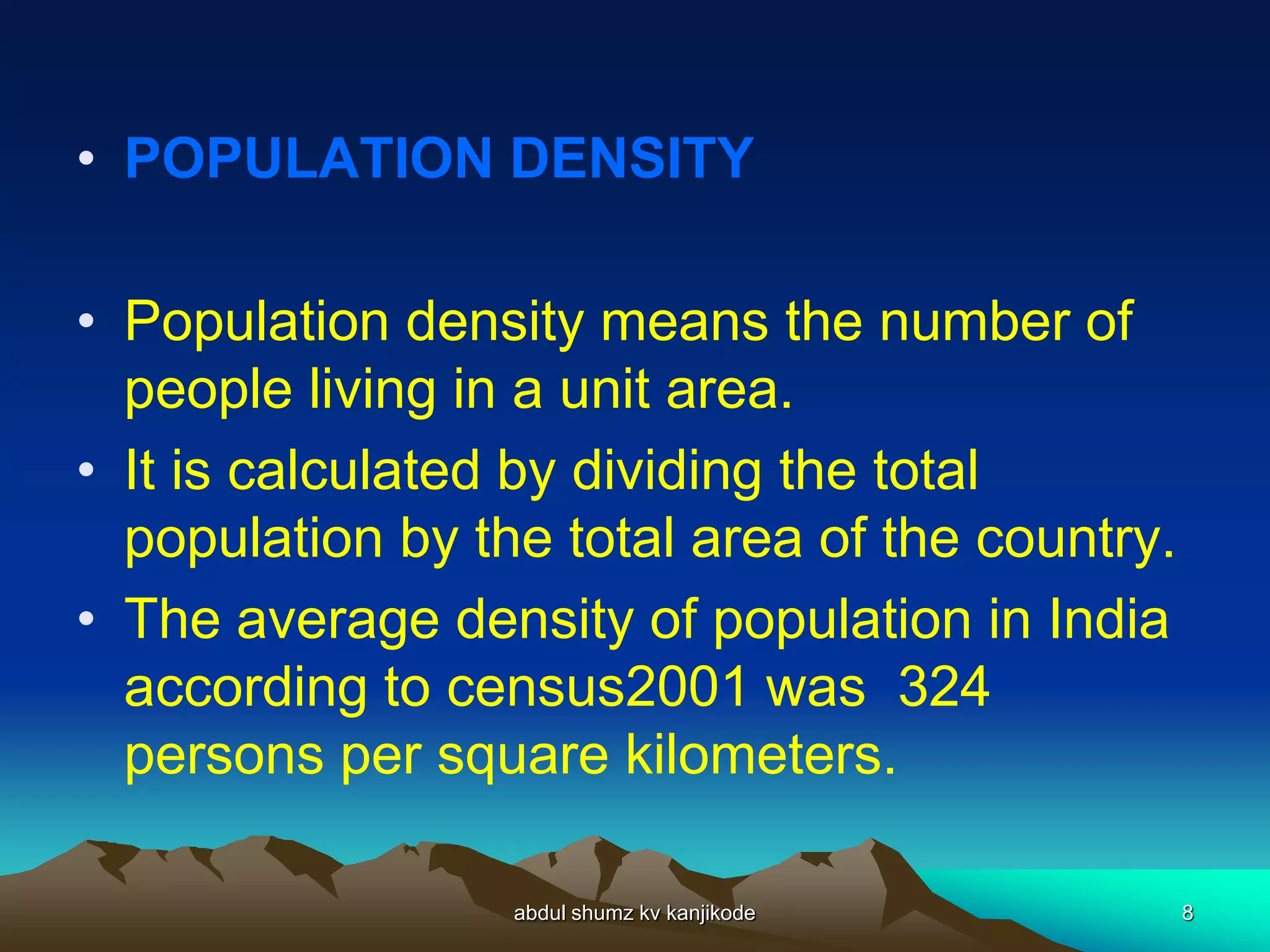 Population, size & growth, class 9 cbse | PDF