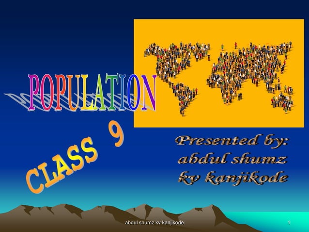 Population, size & growth, class 9 cbse | PDF | Medical Health