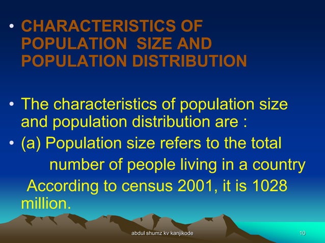 Population, size & growth, class 9 cbse | PDF | Medical Health