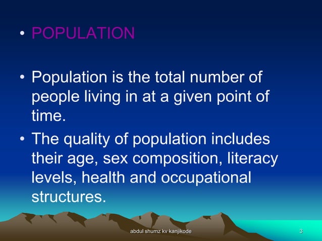 Population, size & growth, class 9 cbse | PDF | Medical Health