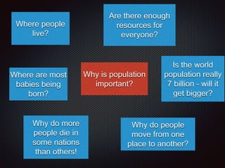 Why study population? | PPTX