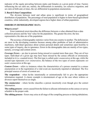 Population Studies / Demography Introduction | PDF