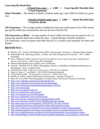 Population Studies / Demography Introduction | PDF