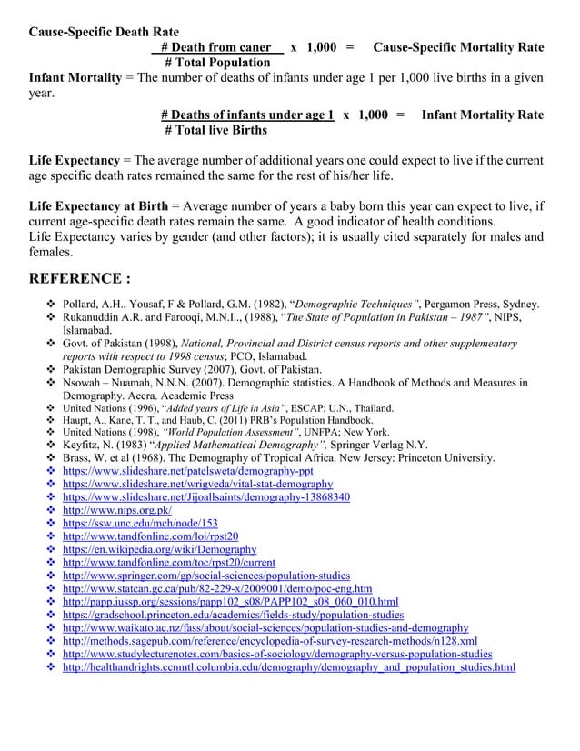Population Studies / Demography Introduction | PDF Population Studies / Demography Introduction | PDF
