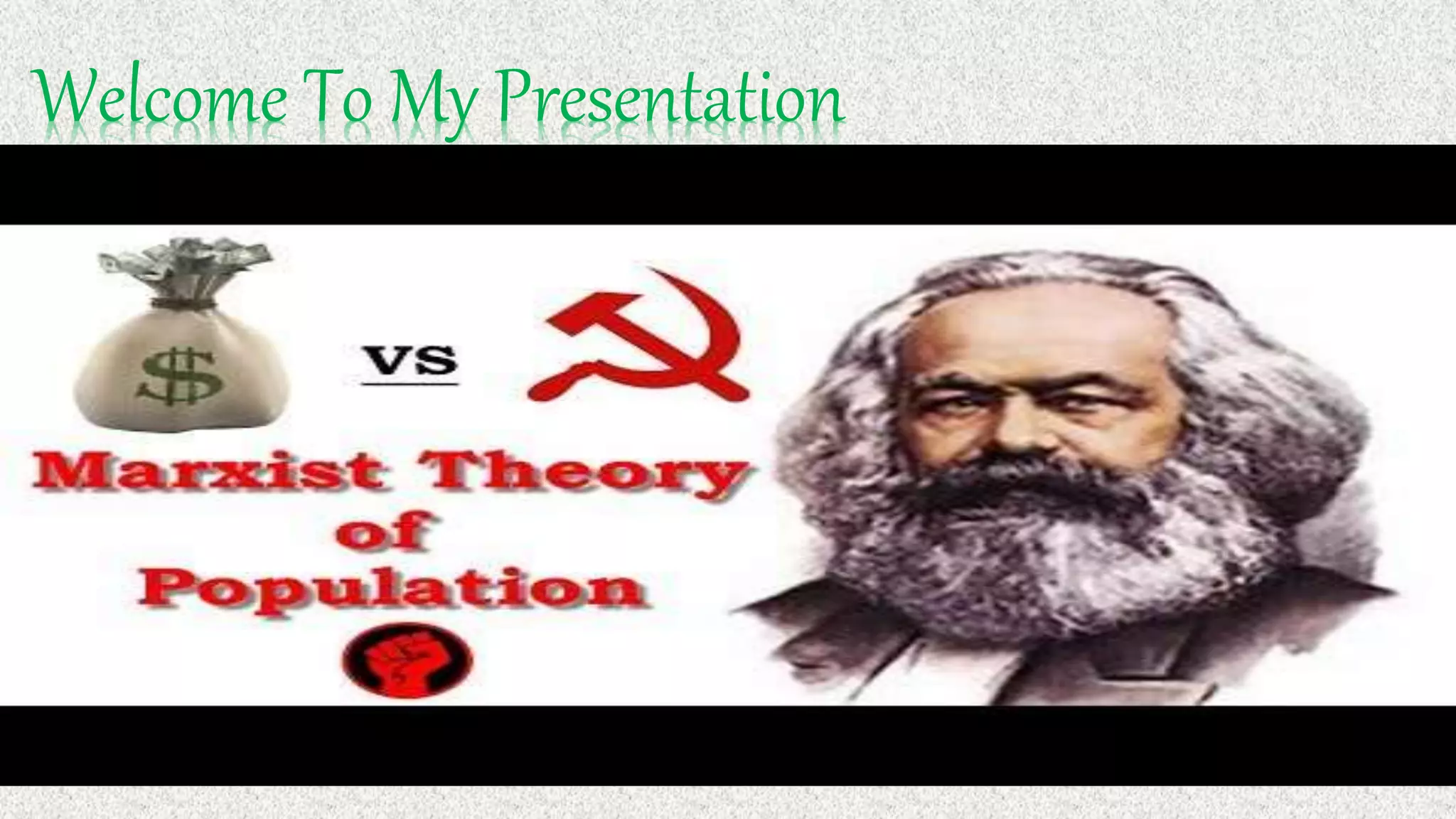 Population theory on Marx | PPTX