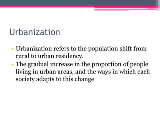 Population urbanization | PPT