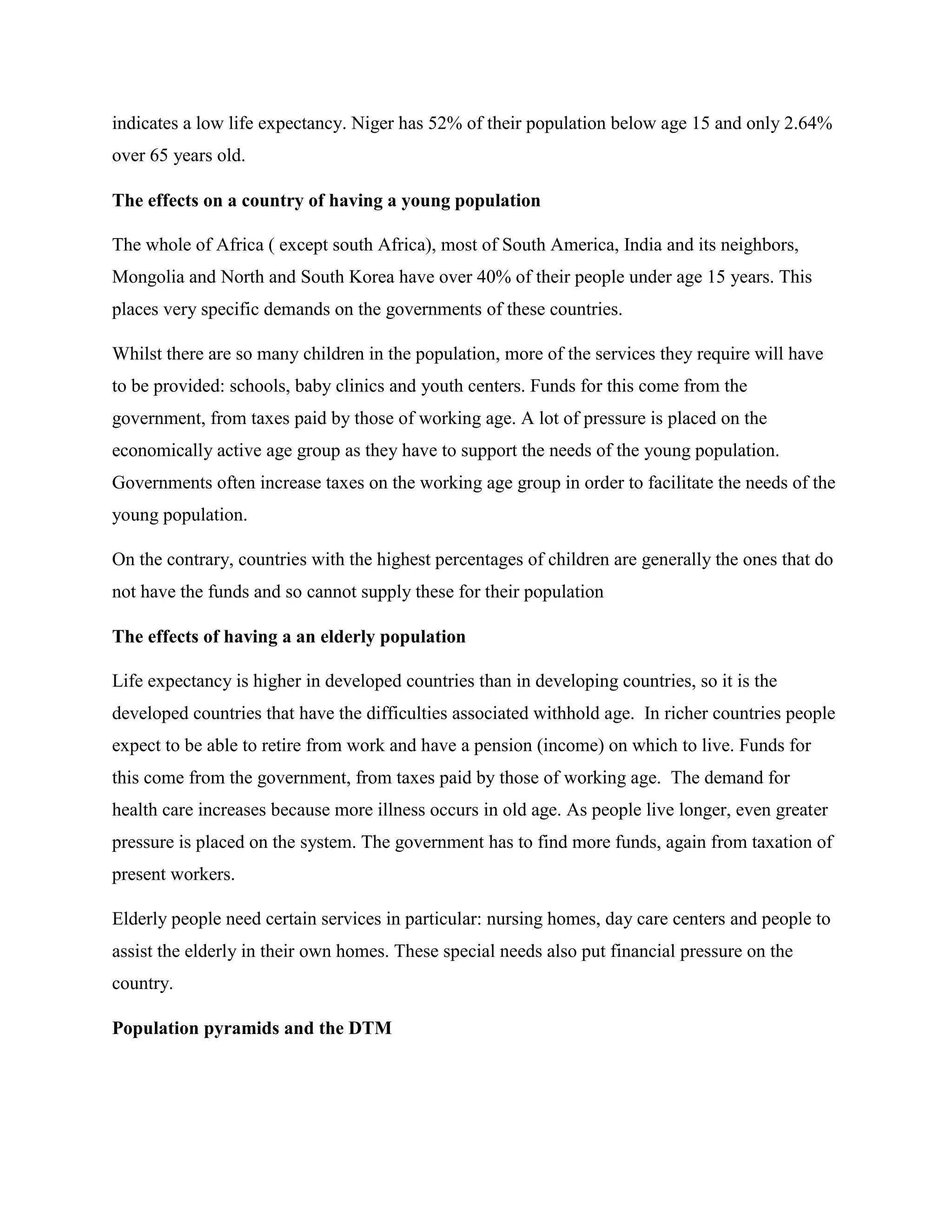 CSEC Human Geography- Population , Urbanization and Migration | PDF