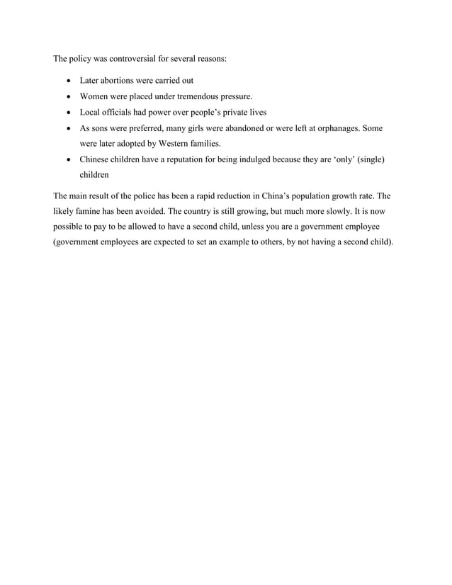 CSEC Human Geography- Population , Urbanization and Migration | PDF