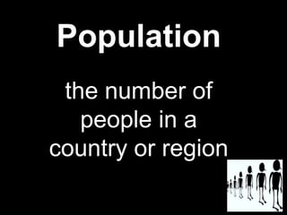 Population vocabulary presentation | PPTX