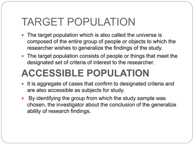 Population vs sample | PPTX | Physics | Science