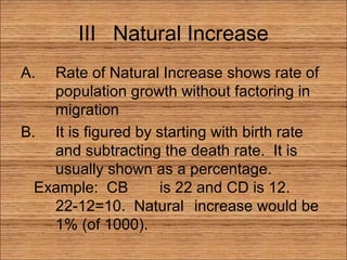 Population (world geog unit 4) | PPT