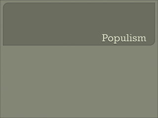 Populism | PPT