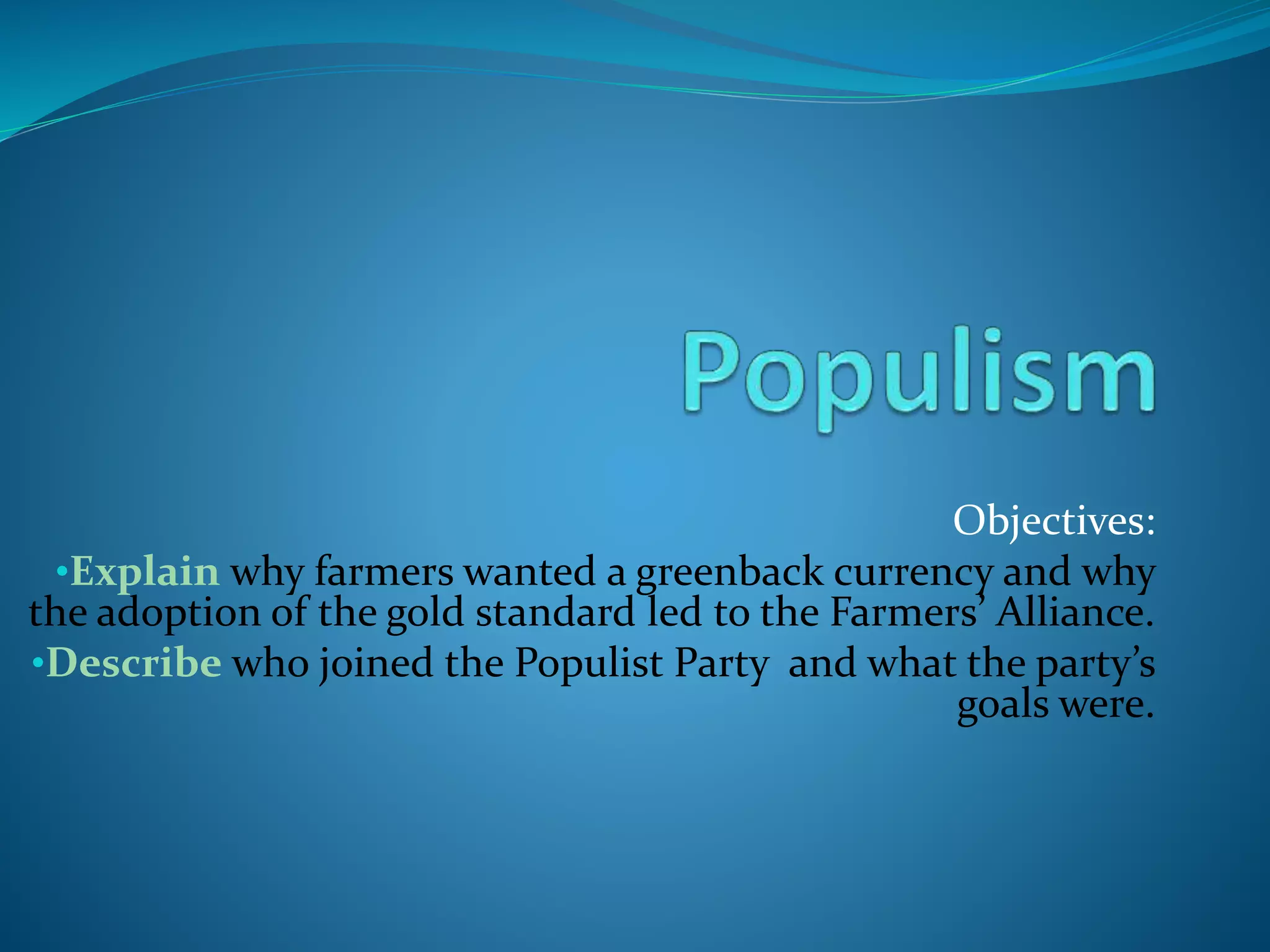 Populism | PPTX | Civic affairs | Politics