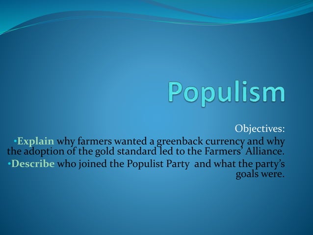 Populism | PPTX | Civic affairs | Politics