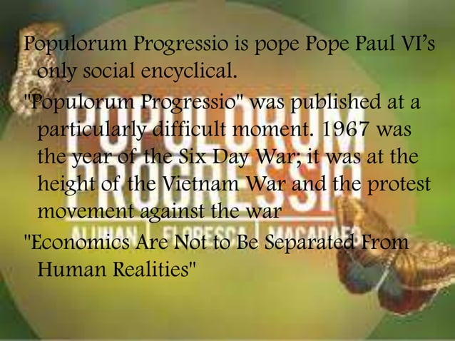 Populorum progressio | PPTX