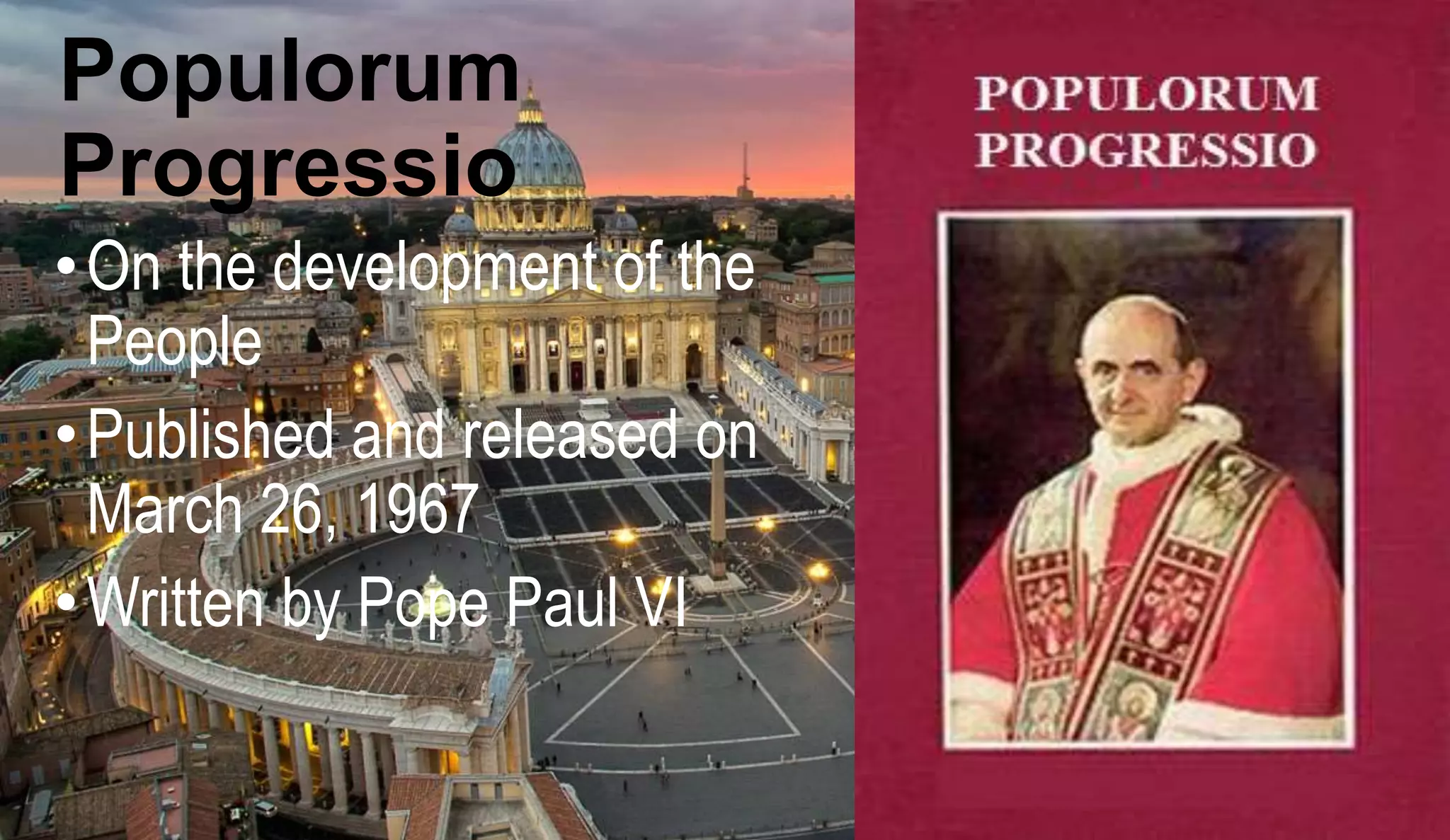 Populorum Progressio | PPTX