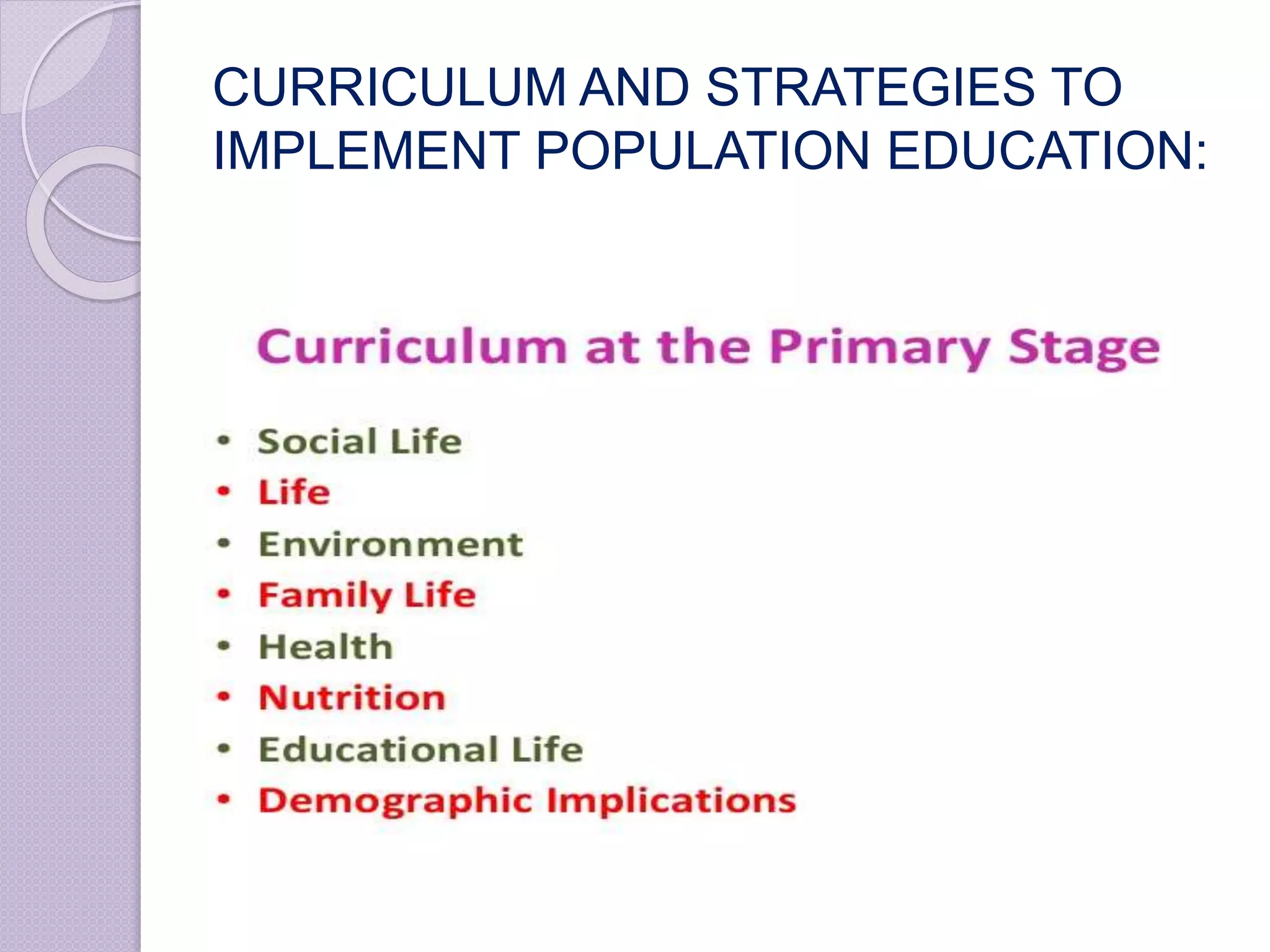 Popultion education | PPTX