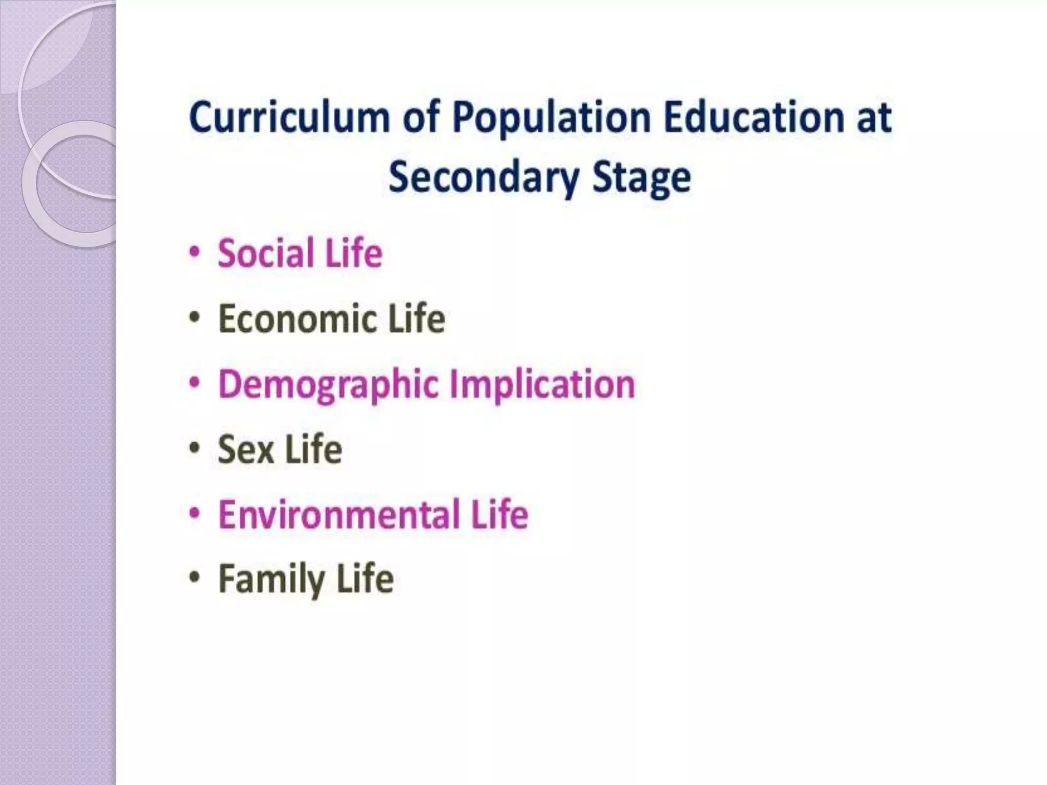 Popultion education | PPTX