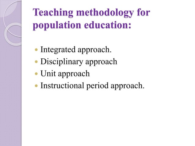 Popultion education | PPTX