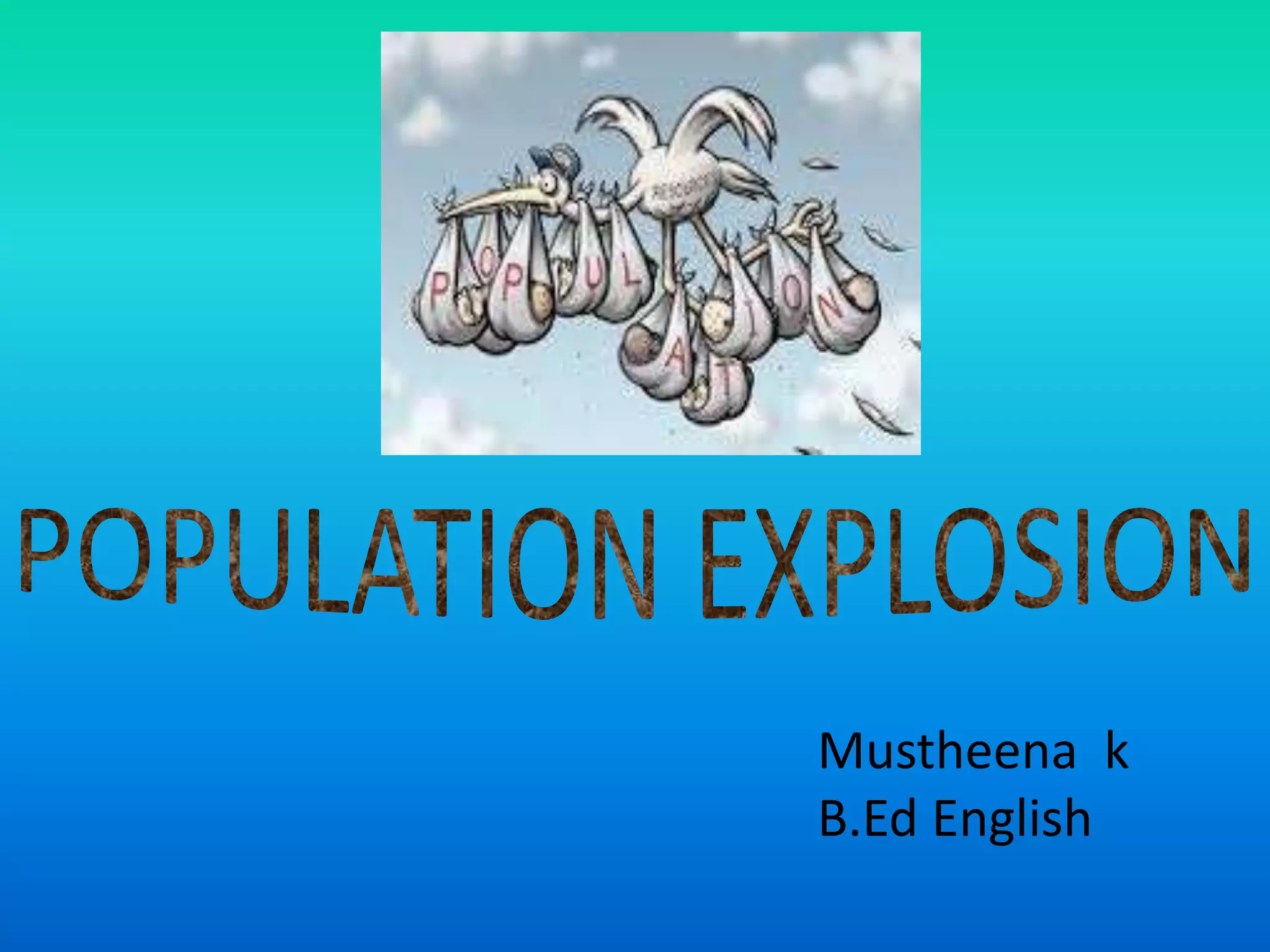 Population explosion | PPTX