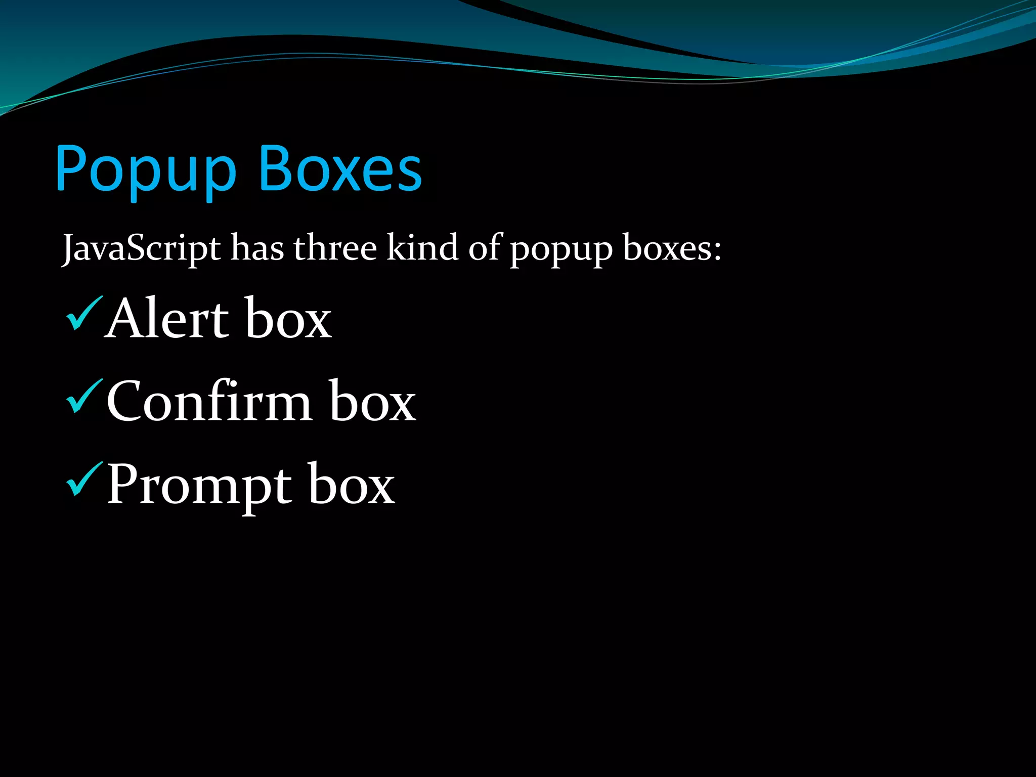 Popup boxes | PPTX