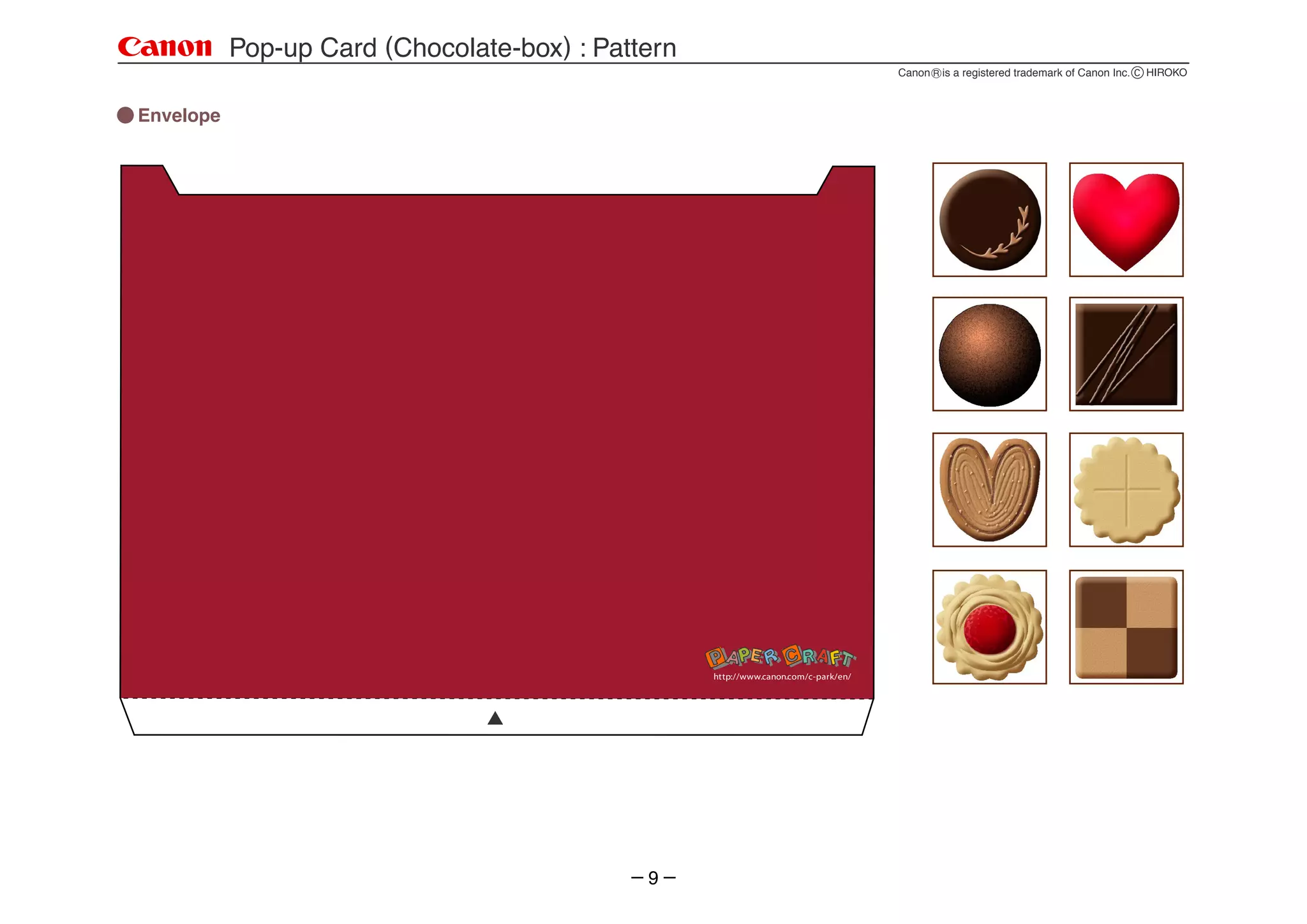 Pop Up Chocolate Box E A4 | PPT