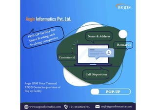 Pop up facility aegisinformatics | PPT