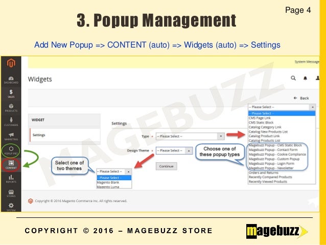 User Guide for Magento 2 Popup Pro Extension - MAGEBUZZ