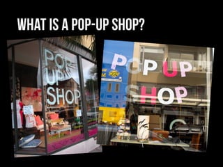 Tactical Urbanism: Pop-Up Shops | PDF
