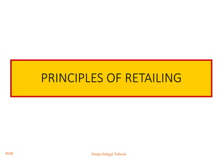 Principles of retailing | PPTX