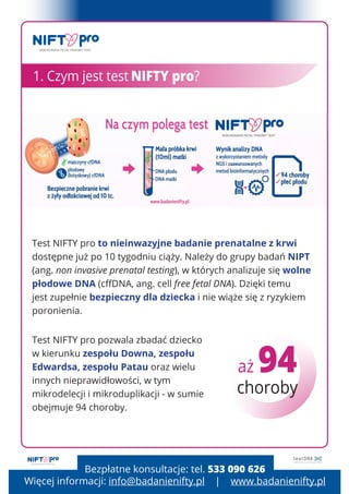 Informacje o badaniu NIFTY pro | PDF