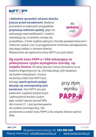 Informacje o badaniu NIFTY pro | PDF