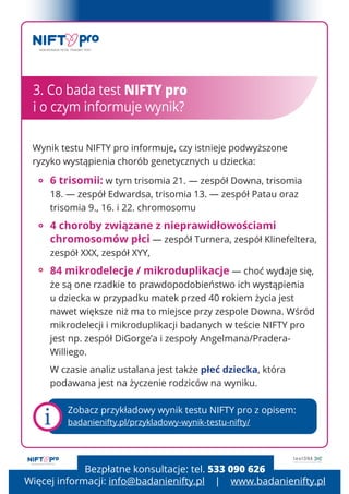 Informacje o badaniu NIFTY pro | PDF