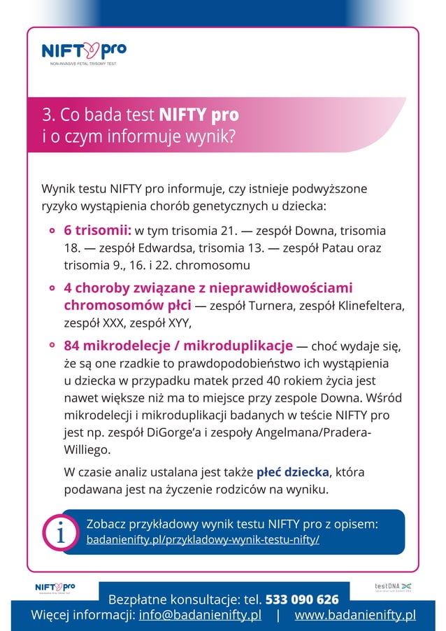 Informacje o badaniu NIFTY pro | PDF