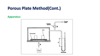 Capillary Pressure Measurement Using Porous Plate | PPTX