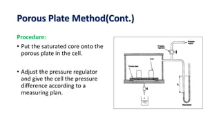 Capillary Pressure Measurement Using Porous Plate | PPTX