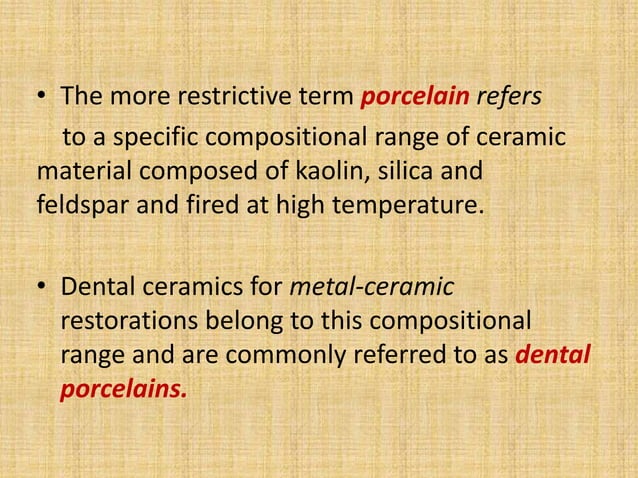 Porcelain | PPTX | Chemistry | Science