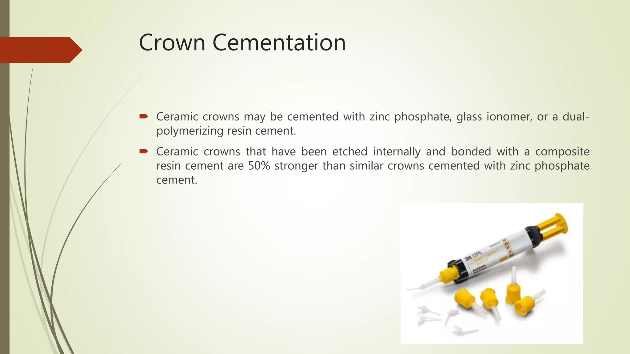 Porcelain jacket crown | PPTX