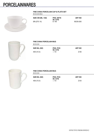 PORCELAINWARES AND CERAMICWARES | PDF