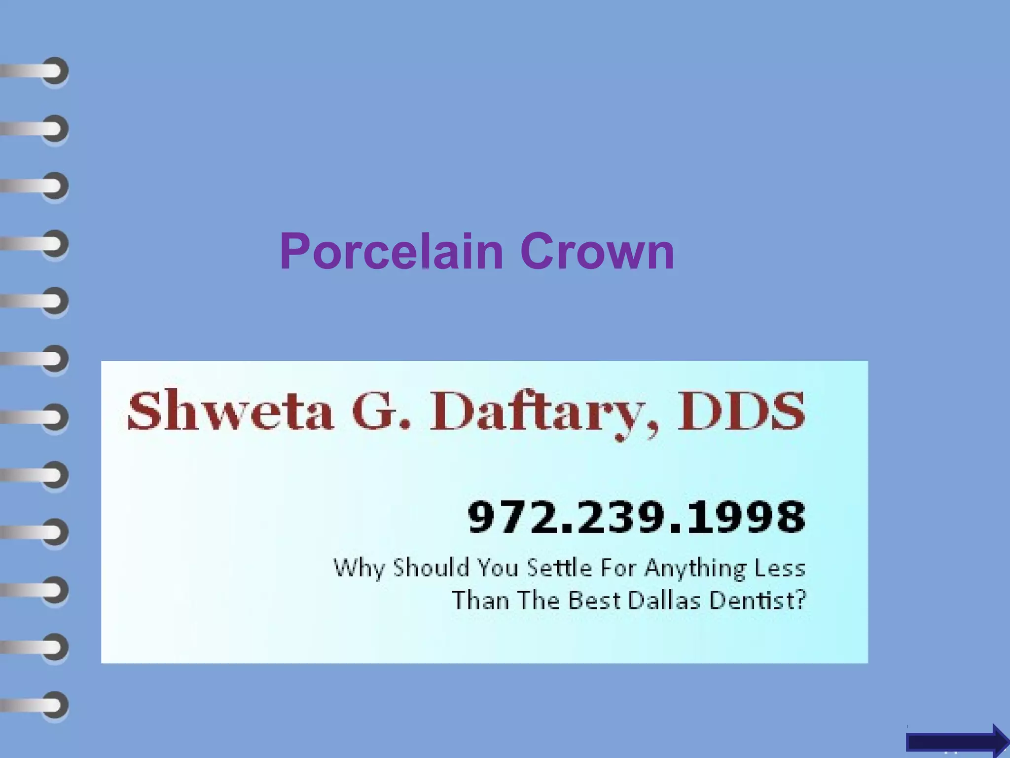 Porcelain crown | PPT