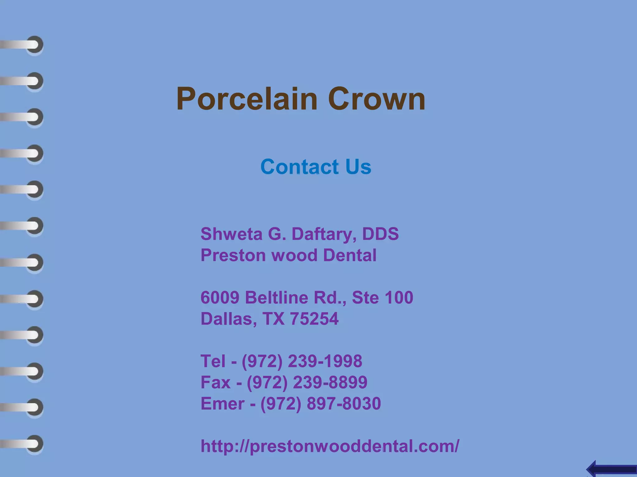 Porcelain crown | PPT