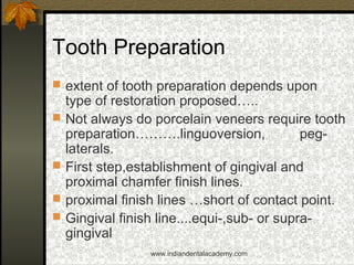 Porcelain1 / dental implant courses by Indian dental academy | PPT