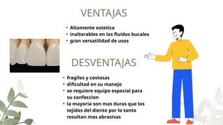 porcelana dental (presentación de materiales dentales) | PPTX