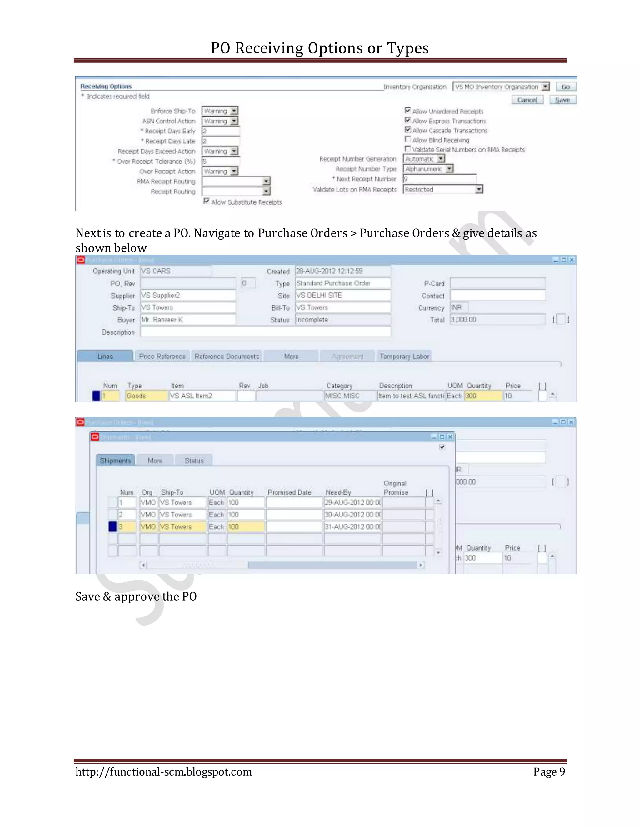 Purchase (PO) Receiving Options or Types | PDF | Free download