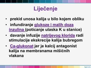 Poremećaji metabolizma kalija | PPSX