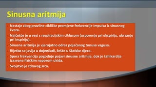 Poremećaji srčane frekvencije i srčanog ritma | PPSX