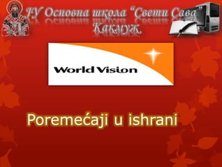 Poremećaji u ishrani | PPTX