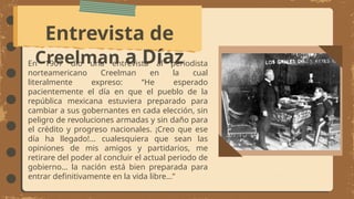 Porfirio Díaz, su vida y acontecimientos importantes | PPTX